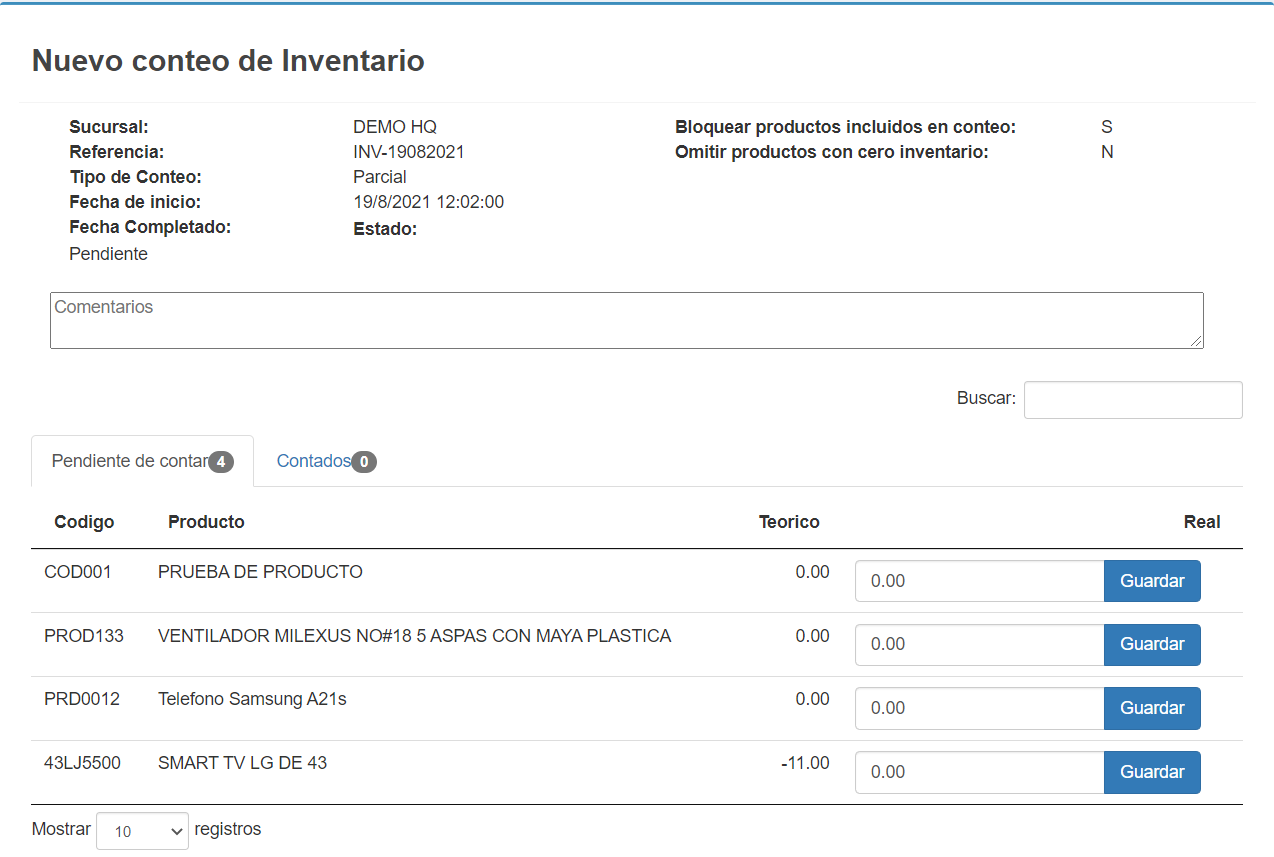 Conteo (Toma) de inventarios – Blog de QuickERP